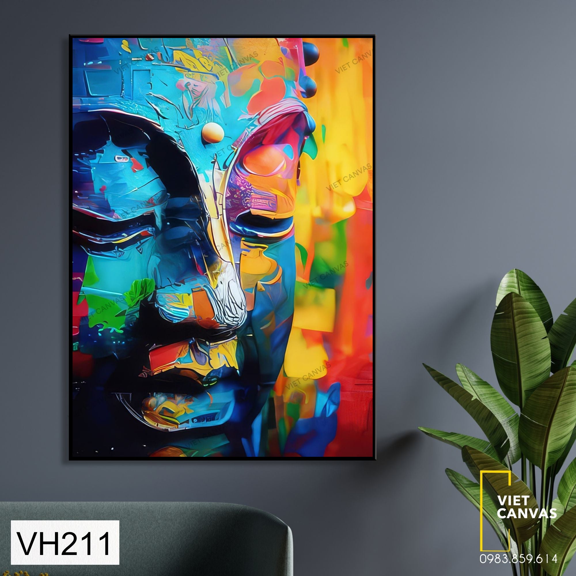 Tranh Trừu Tượng Đức Phật - VH211 - Viet Canvas