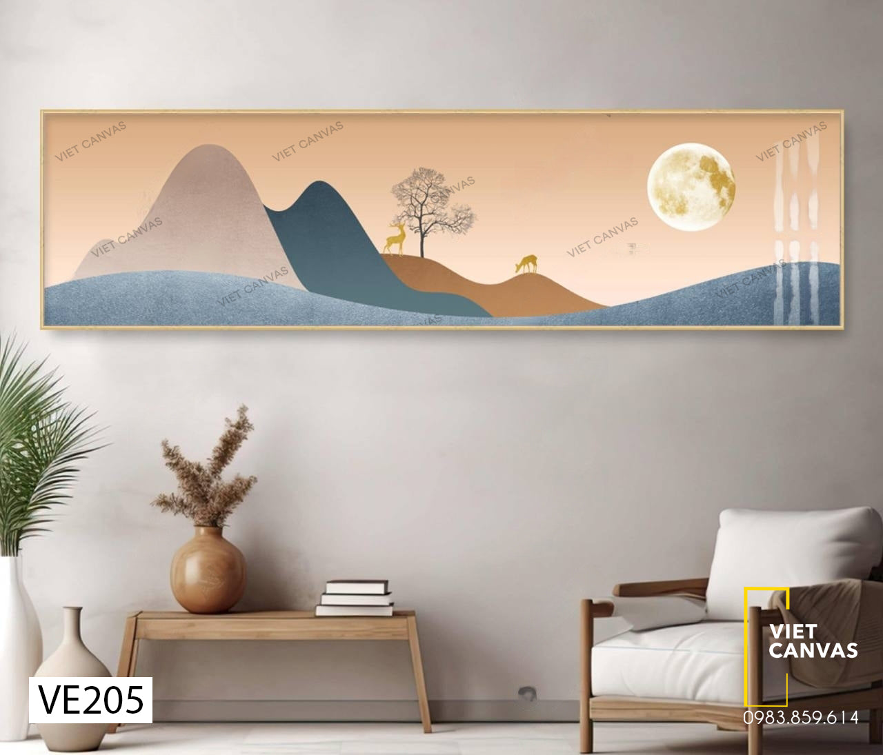 Tranh Phong Cảnh Mặt Trăng - VE205 - Viet Canvas