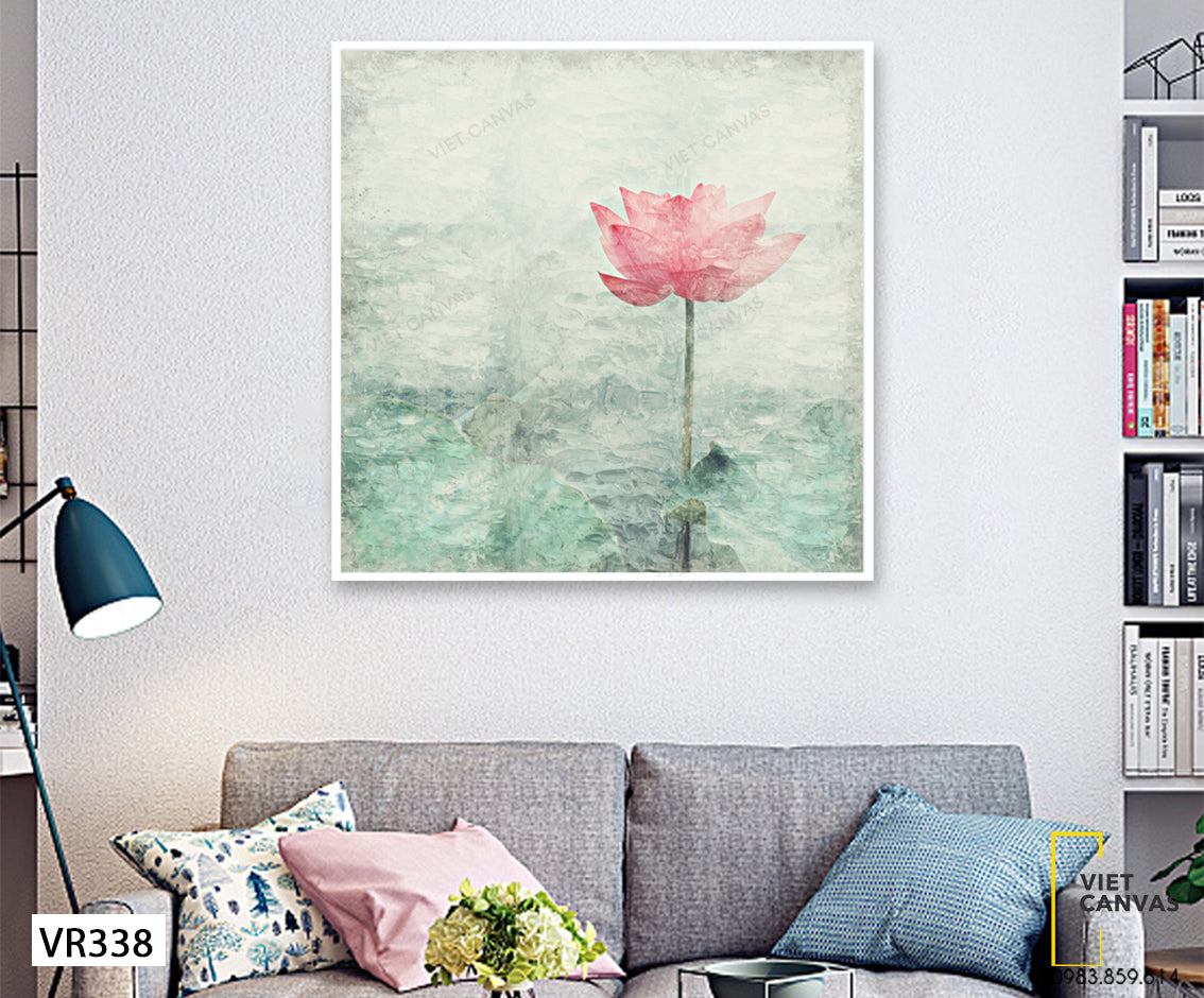 Tranh Hoa Sen - VR338 - Viet Canvas