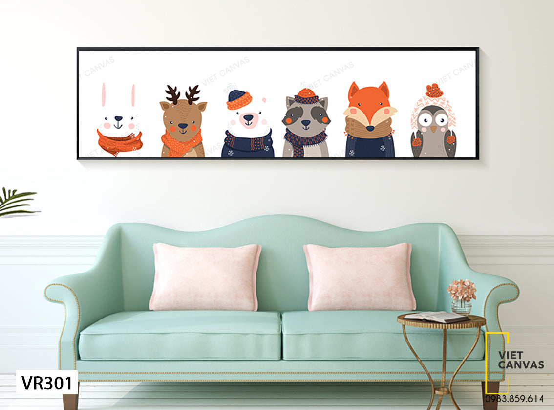 Tranh Những Con Vật Vào Đông - VR301 - Viet Canvas