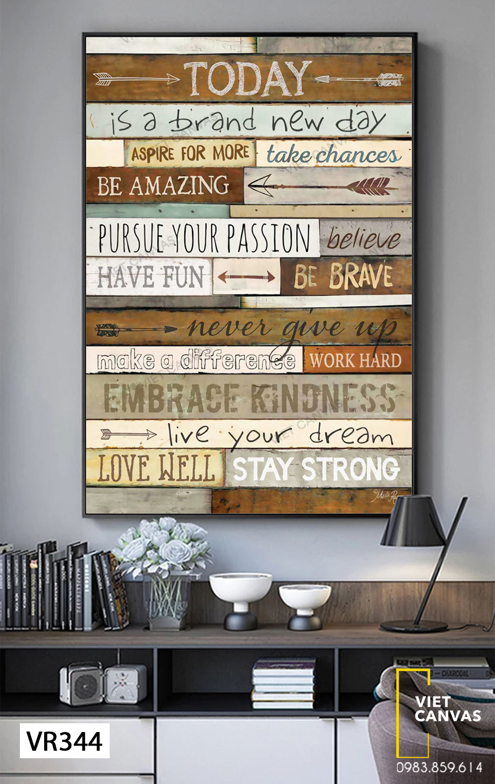 Tranh Quotes Tiếng Anh - VR344 - Viet Canvas