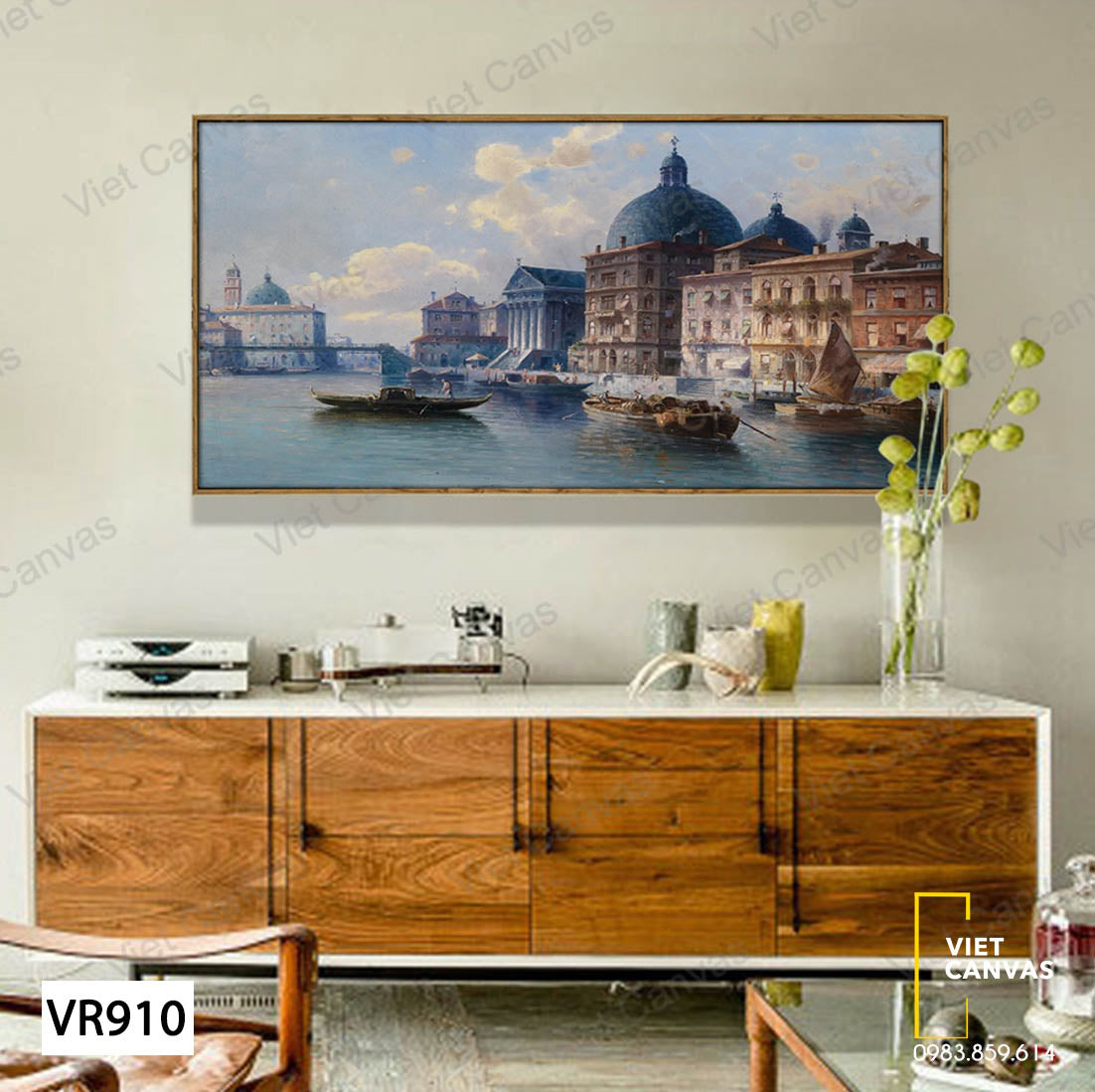Tranh Cung Điện Ven Sông - VR910 - Viet Canvas
