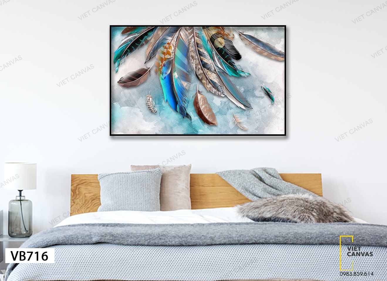 Tranh Vẻ Đẹp Lông Vũ - VB716 - Viet Canvas