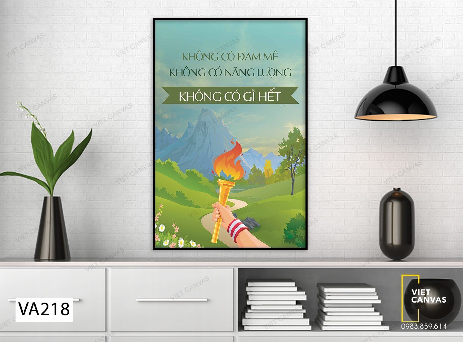 Tranh Quotes Không Có Đam Mê Không Có Năng Lượng Không Có Gì Hết - VA2 ...