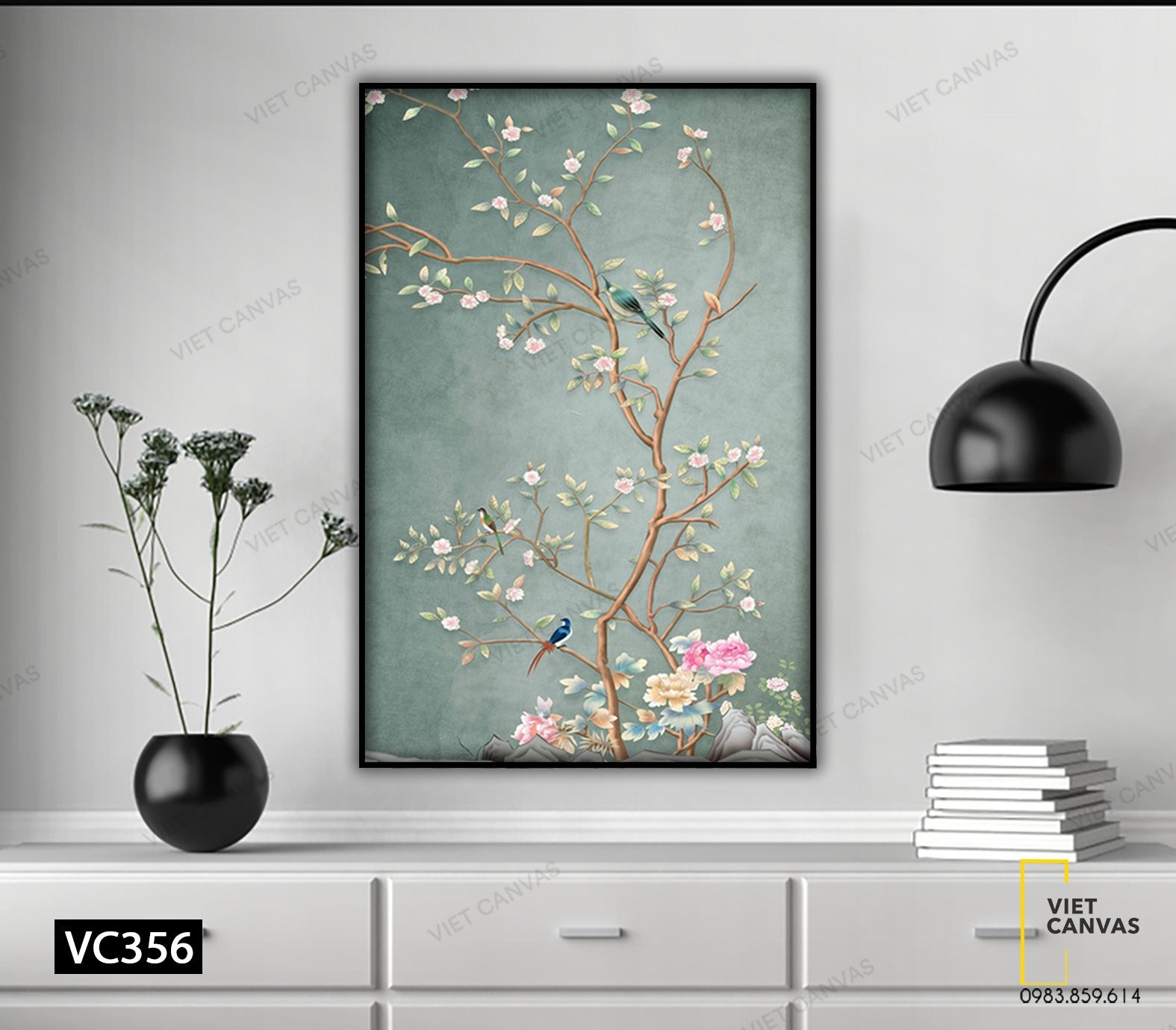 Tranh Cành Hoa Nở - VC356 - Viet Canvas